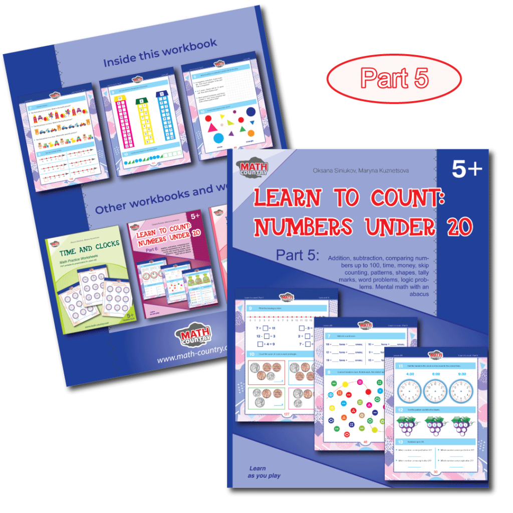 Workbooks for 5+ year olds "Learn to count" | Math Country