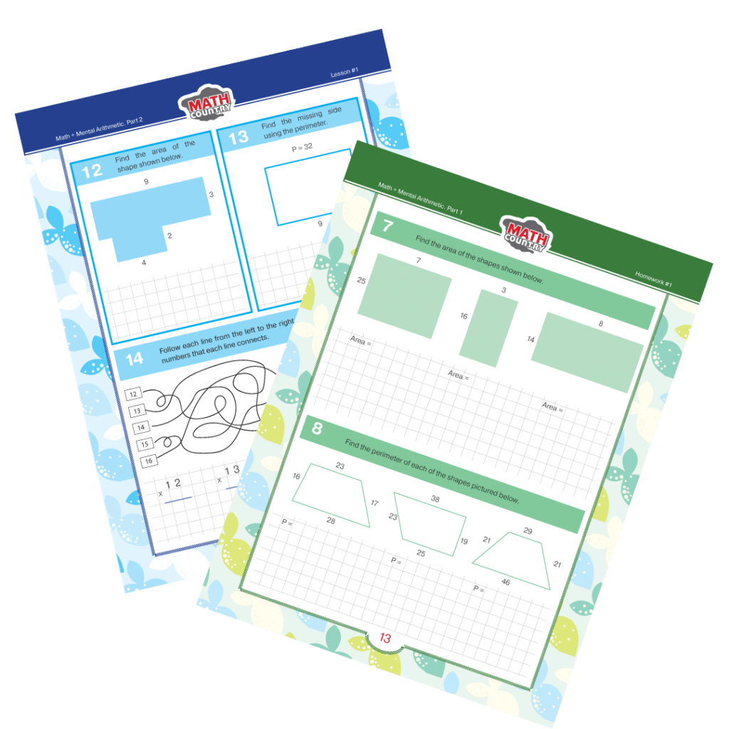 Math workbook grade 3 (8+ yo). Math and mental arithmetic. Part 2. Add ...