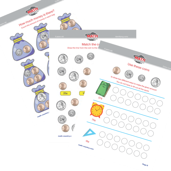 Kindergarten Money Worksheets – Math Country