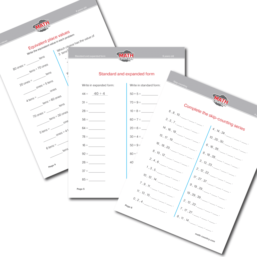 Math Worksheets Grade 1: Place Value (age 6+) | Math Country