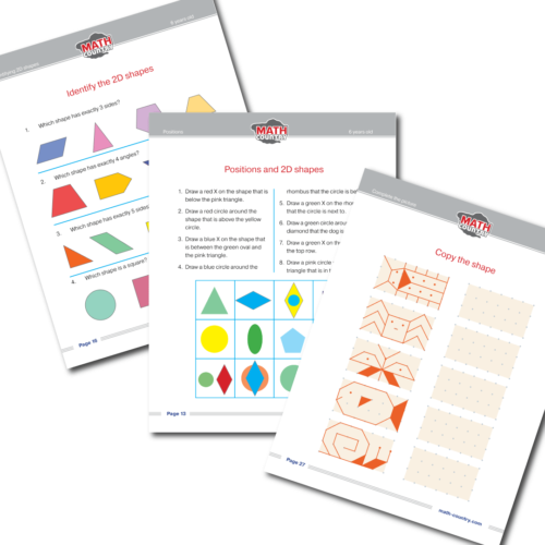Math Worksheets Grade 1: Geometry. 2D & 3D shapes (age 6+) | Math Country