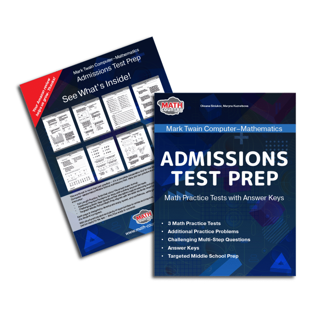 Mark Twain Admissions Test Prep | Grade 5–6 Math Workbook, Practice ...